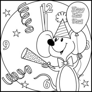 Happy New Year Coloring Pages - Best Coloring Pages For Kids