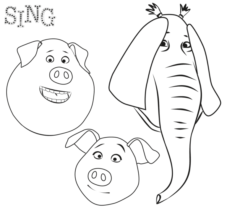 Sing Coloring Pages - Best Coloring Pages For Kids