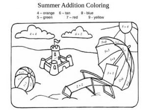 Color by Number Addition - Best Coloring Pages For Kids