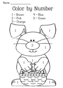 Easter Color by Numbers - Best Coloring Pages For Kids