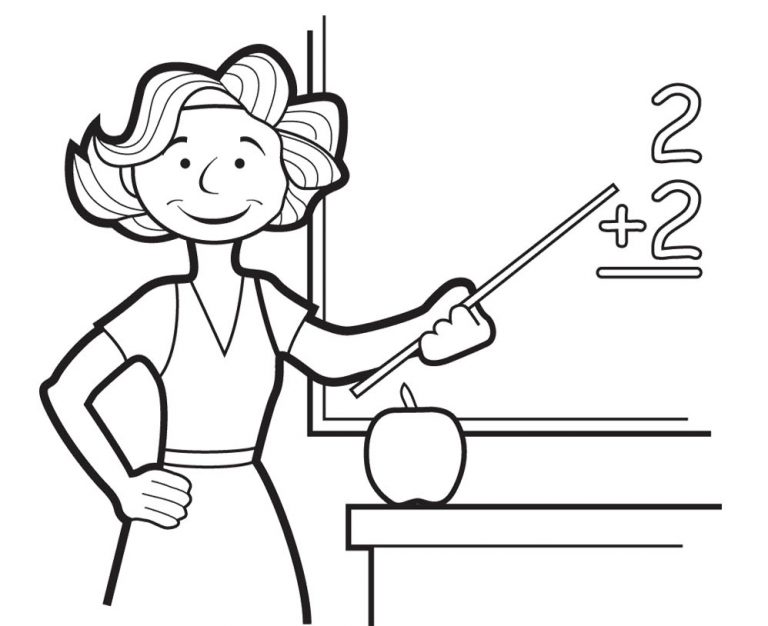 Teacher Coloring Pages - Best Coloring Pages For Kids