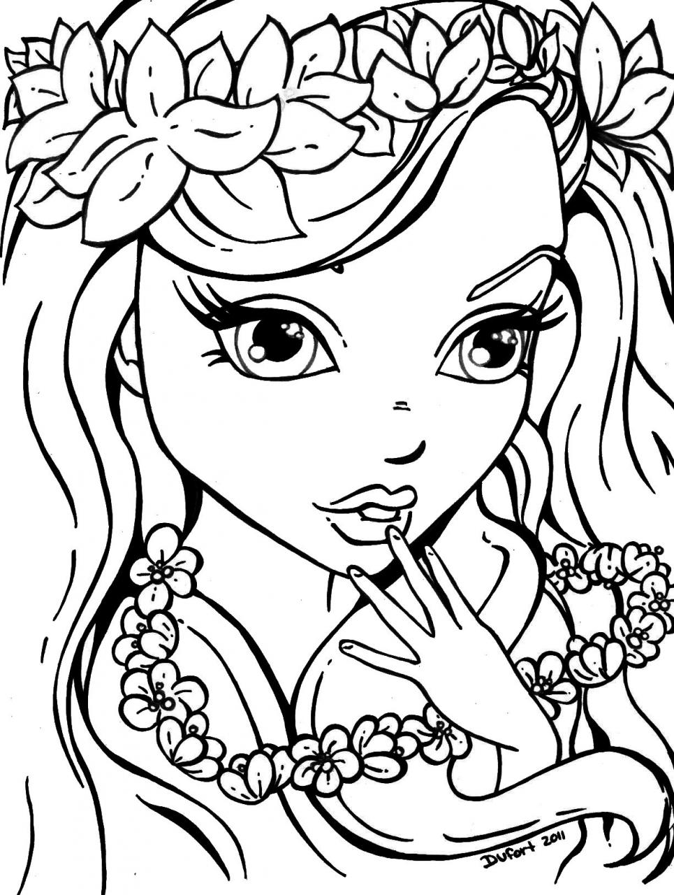 Female Coloring Pages Coloringpage one