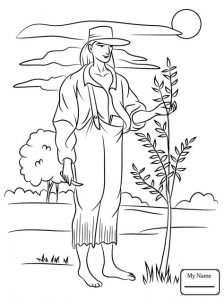 Johnny Appleseed Coloring Pages - Best Coloring Pages For Kids