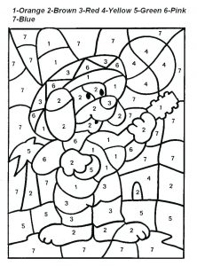 Easy Color By Number For Preschool And Kindergarten