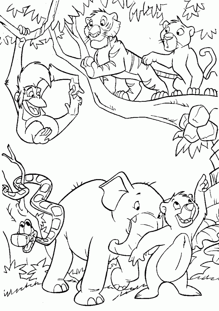 Jungle Coloring Pages - Best Coloring Pages For Kids