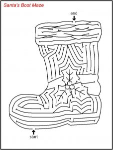 Christmas Mazes - Best Coloring Pages For Kids