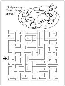 Thanksgiving Mazes - Best Coloring Pages For Kids