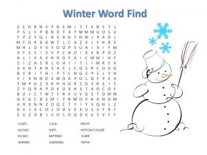 Winter Word Search - Best Coloring Pages For Kids