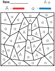 Colorear por letras para colorear - Mejores páginas para colorear para ...