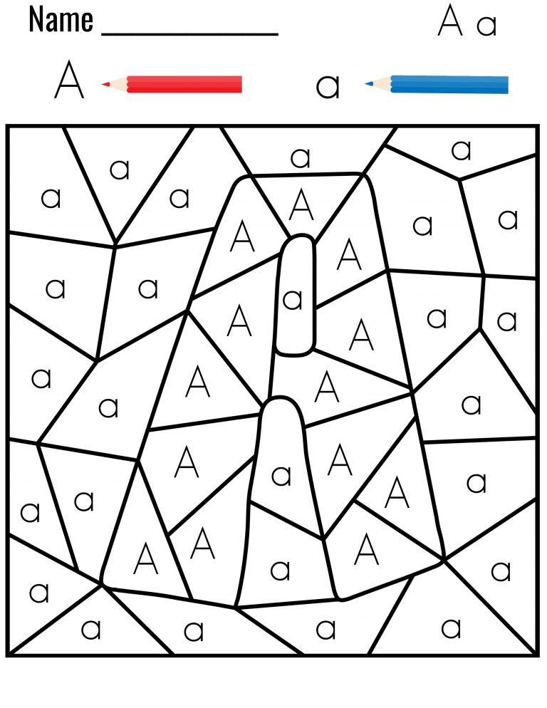 Colorear por letras para colorear - Mejores páginas para colorear para ...