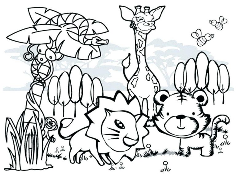 Wild Animal Coloring Pages - Best Coloring Pages For Kids