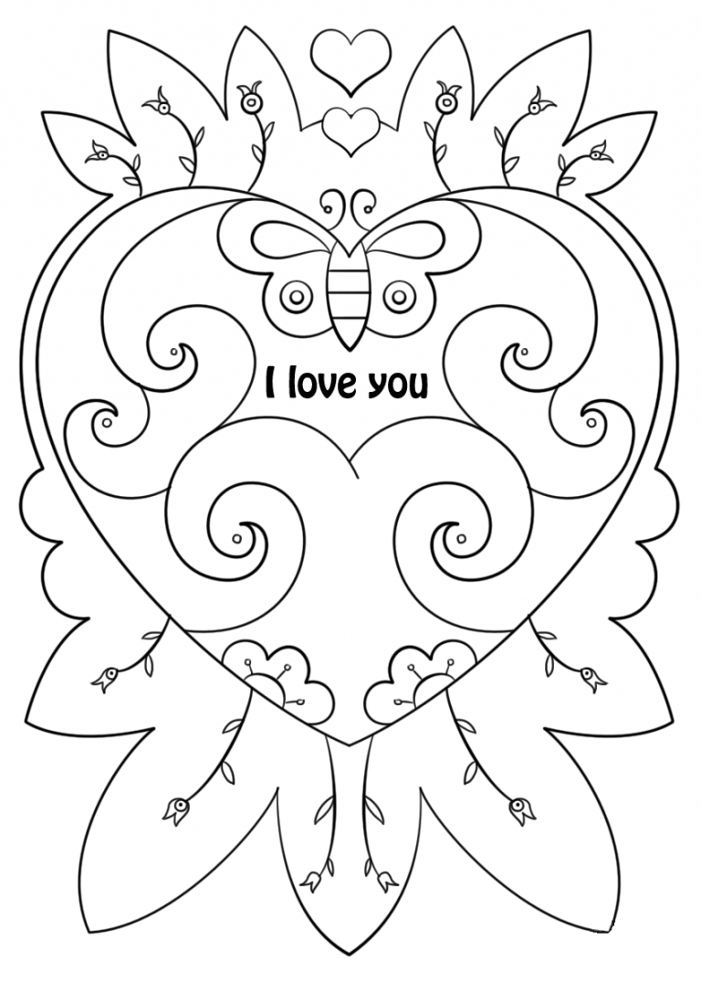 Printable Valentines Day Cards - Best Coloring Pages For Kids