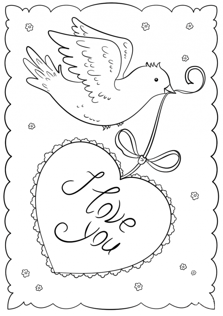 Printable Valentines Day Cards - Best Coloring Pages For Kids