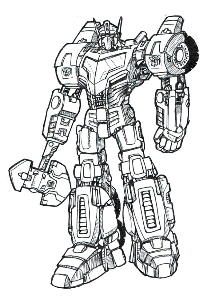 Optimus Prime Transformer Coloring Pages