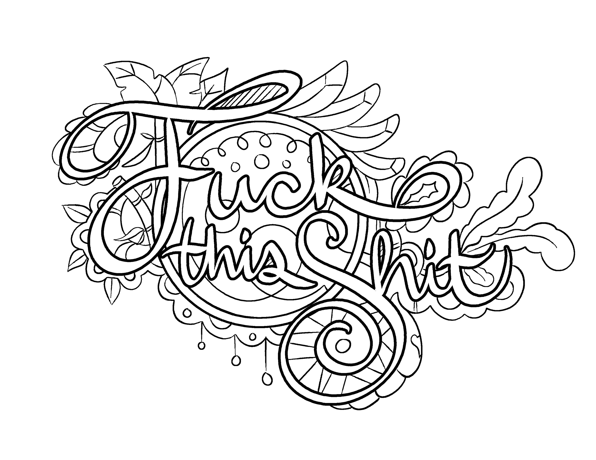 Printable Swear Word Coloring Pages Printable Swear Word Coloring Pages