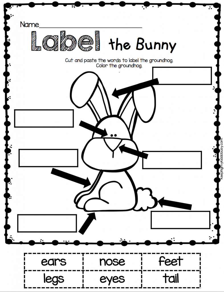 Easter Kindergarten Worksheets Best Coloring Pages For Kids