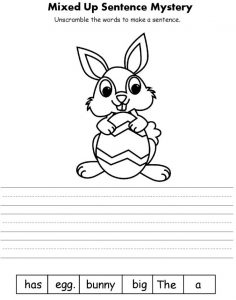 Easter Kindergarten Worksheets - Best Coloring Pages For Kids