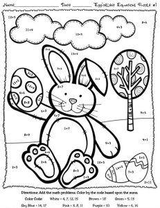Easter Kindergarten Worksheets - Best Coloring Pages For Kids