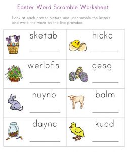 Easter Kindergarten Worksheets - Best Coloring Pages For Kids