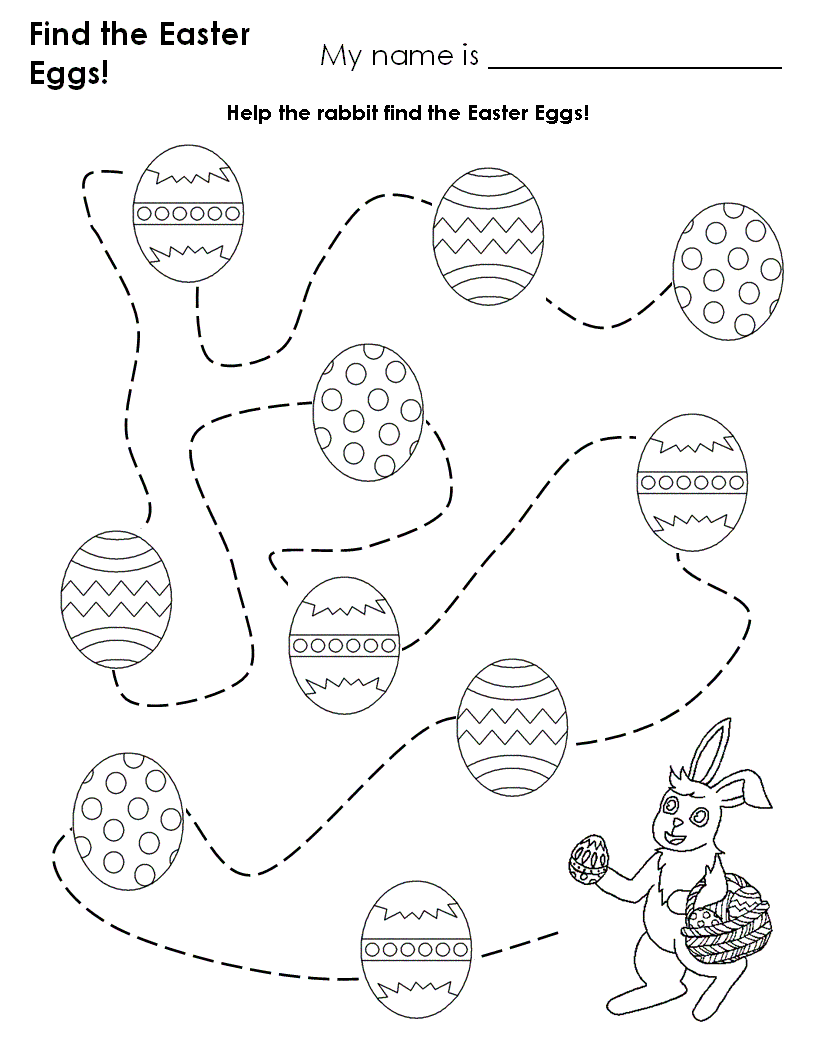 Easter Kindergarten Worksheets Best Coloring Pages For Kids