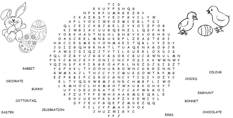 Easter Word Search Puzzles - Best Coloring Pages For Kids