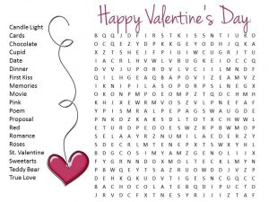 Valentines Word Search - Best Coloring Pages For Kids