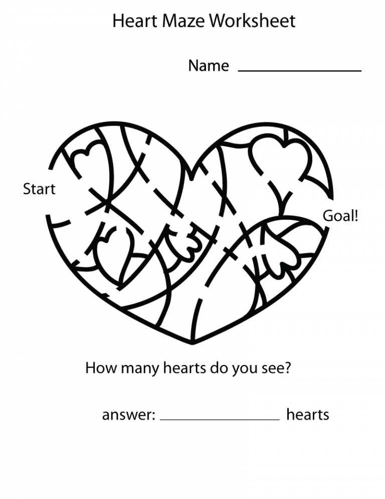 Valentines Mazes - Best Coloring Pages For Kids