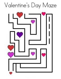 Valentines Mazes - Best Coloring Pages For Kids
