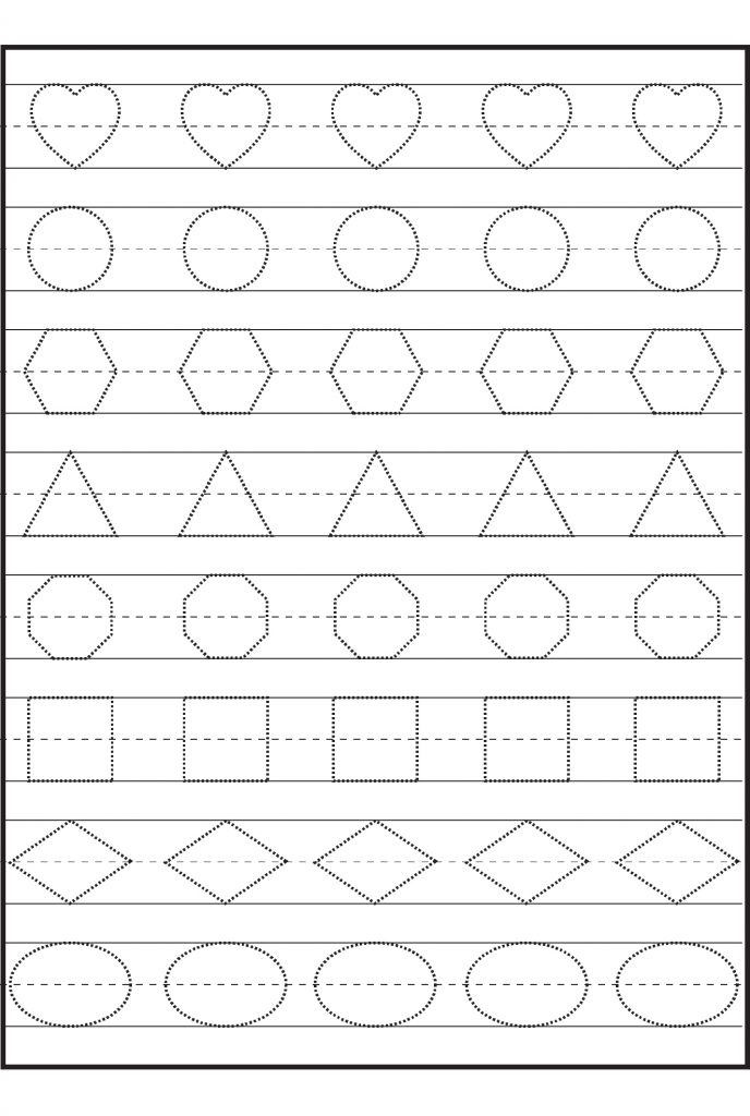 Preschool Tracing Worksheets Best Coloring Pages For Kids