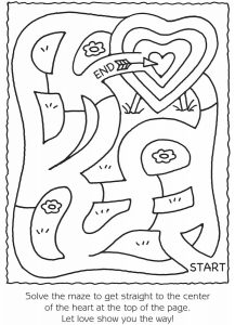 Valentines Mazes - Best Coloring Pages For Kids