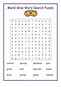 Mardi Gras Worksheets - Best Coloring Pages For Kids