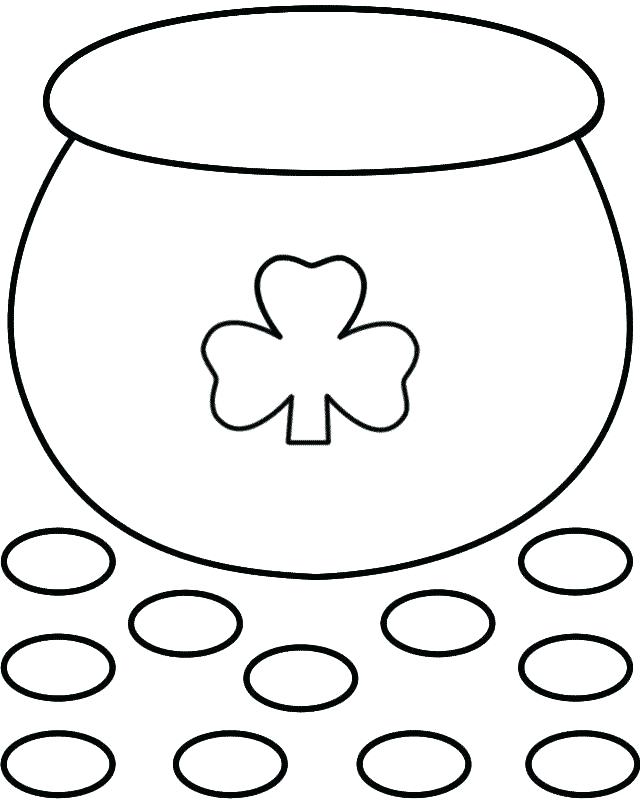 Pot Of Gold Coloring Pages Best Coloring Pages For Kids