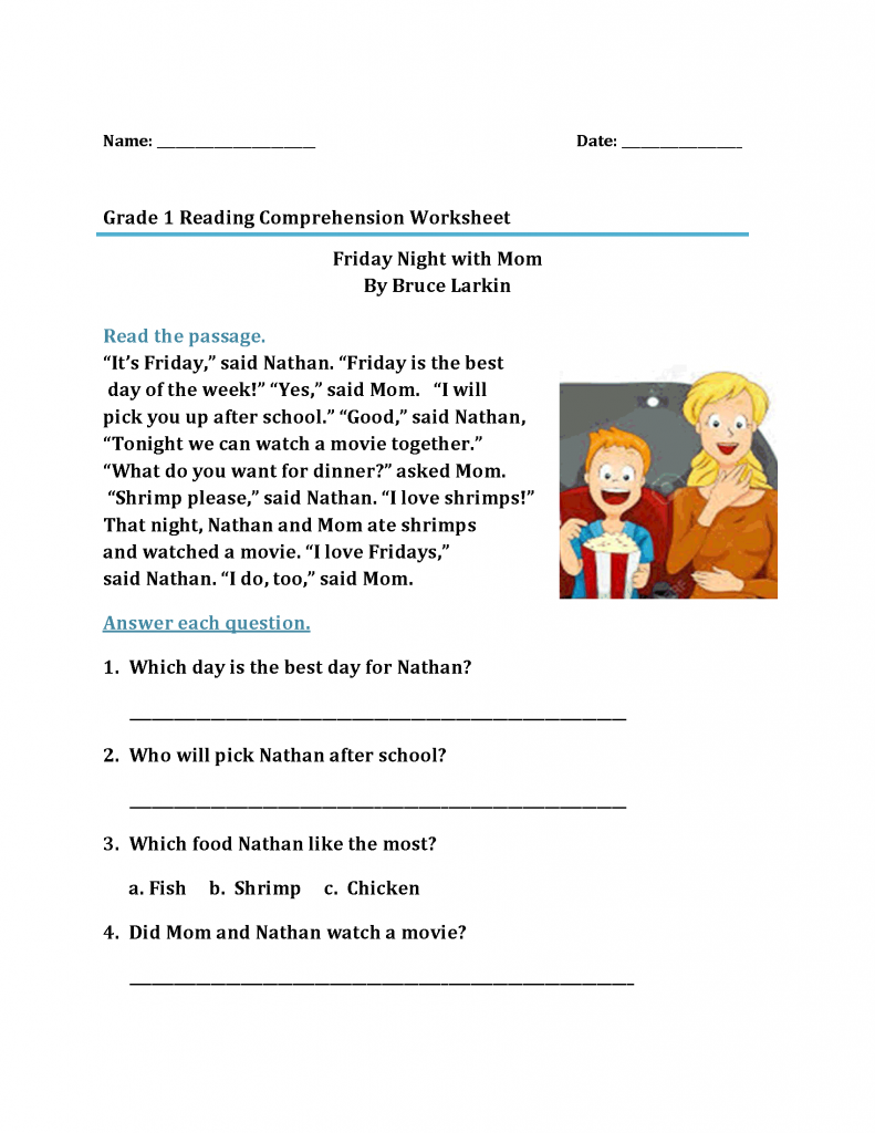 1st Grade Reading Worksheets Best Coloring Pages For Kids 1st Grade Reading Worksheets Best Coloring Pages For Kids