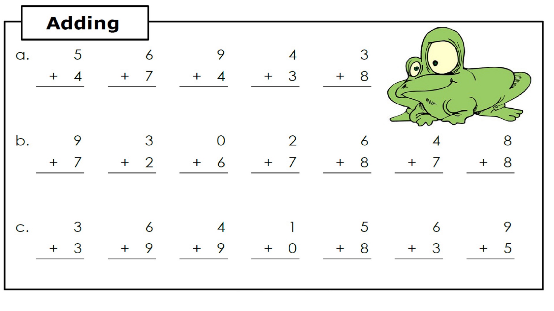 Printable Math Worksheets 1St Grade