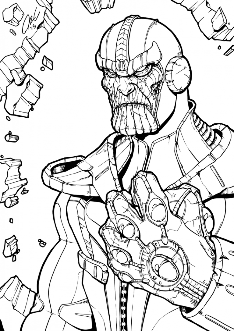 Thanos Coloring Pages - Best Coloring Pages For Kids