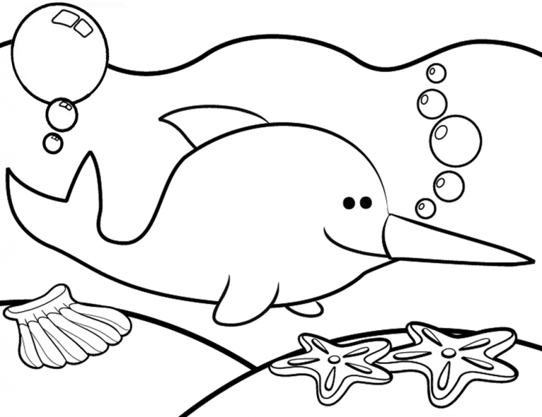 Narwhal Coloring Pages - Best Coloring Pages For Kids