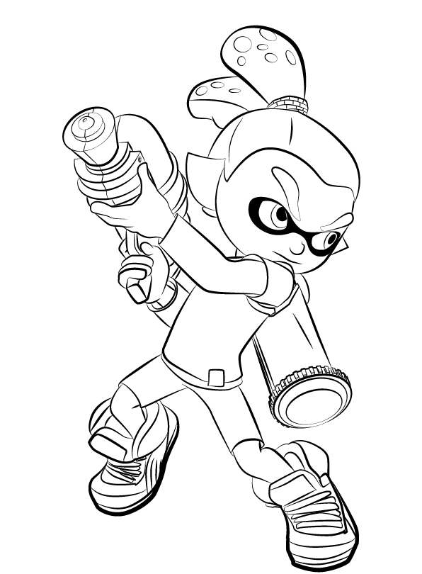 Splatoon Coloring Page Coloring Pages Splatoon Coloring Page Coloring Pages