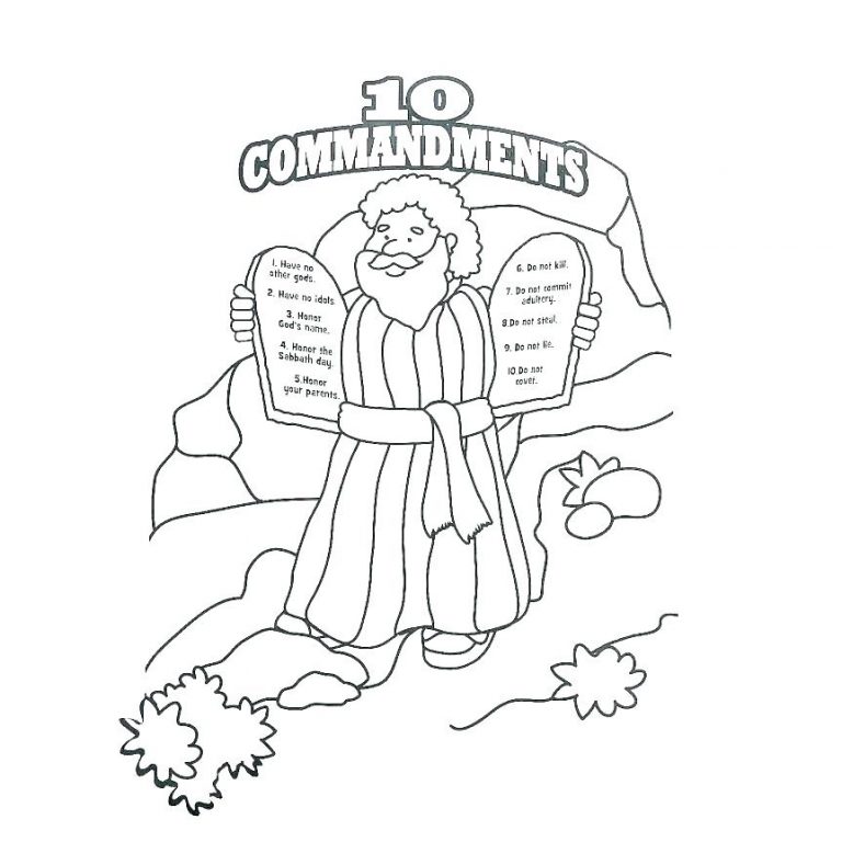 Ten Commandments Coloring Pages - Best Coloring Pages For Kids