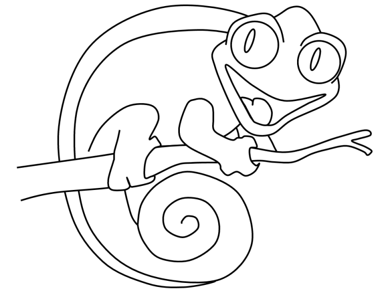 Chameleon Coloring Pages - Best Coloring Pages For Kids