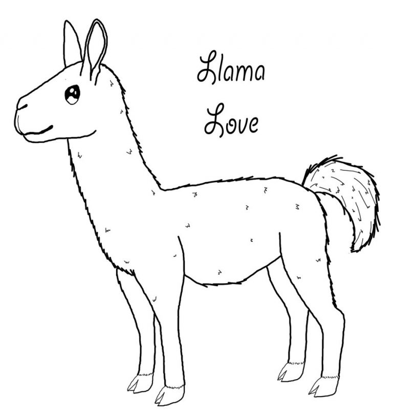 Llama Coloring Pages - Best Coloring Pages For Kids