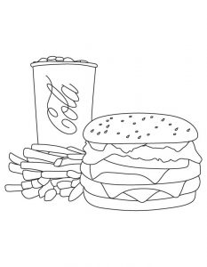 Hamburger Coloring Pages - Best Coloring Pages For Kids