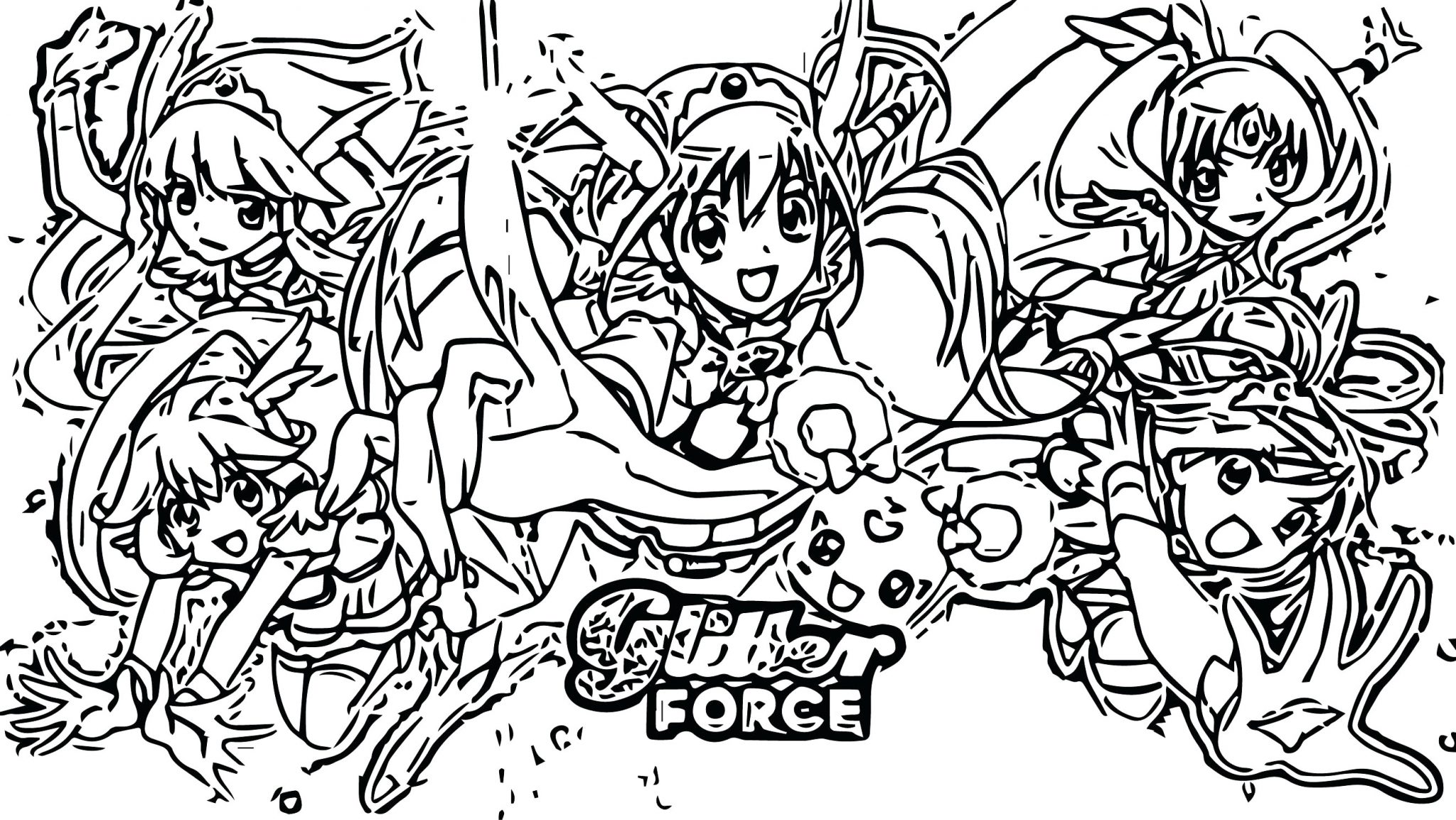 Glitter Force Coloring Pages - Best Coloring Pages For Kids