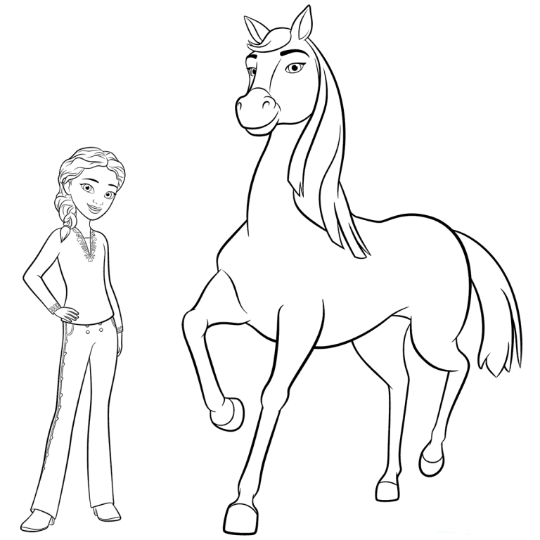 Spirit Riding Free Coloring Pages - Best Coloring Pages For Kids