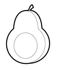 Avocado Coloring Pages - Best Coloring Pages For Kids