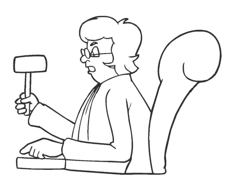 Judge Coloring Pages - Best Coloring Pages For Kids