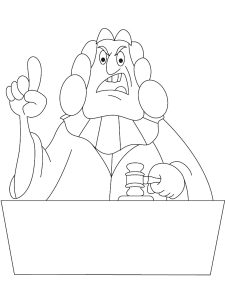 Judge Coloring Pages - Best Coloring Pages For Kids
