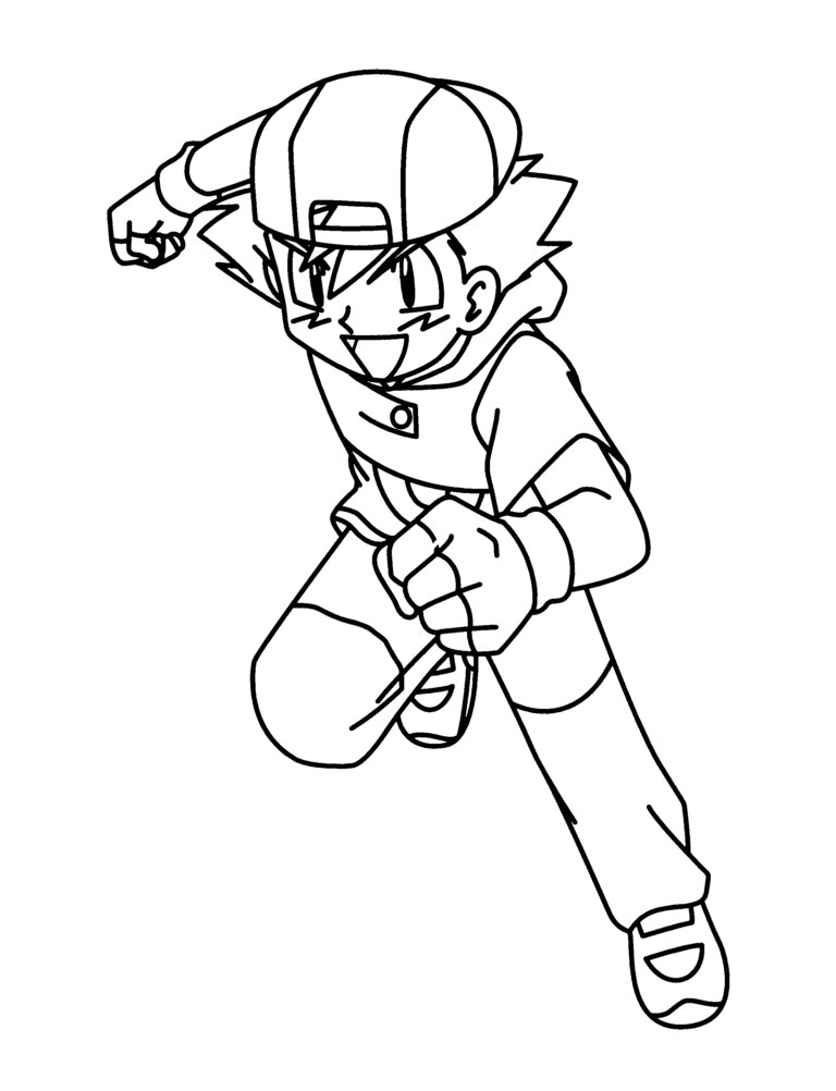 Ash Ketchum Coloring Pages - Best Coloring Pages For Kids