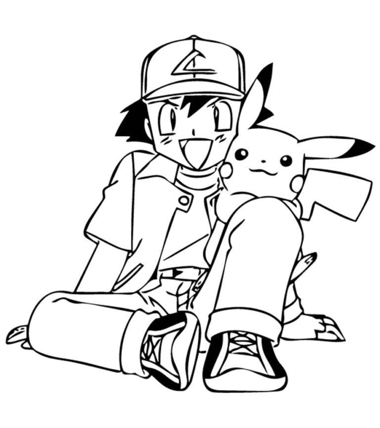 Ash Ketchum Coloring Pages - Best Coloring Pages For Kids
