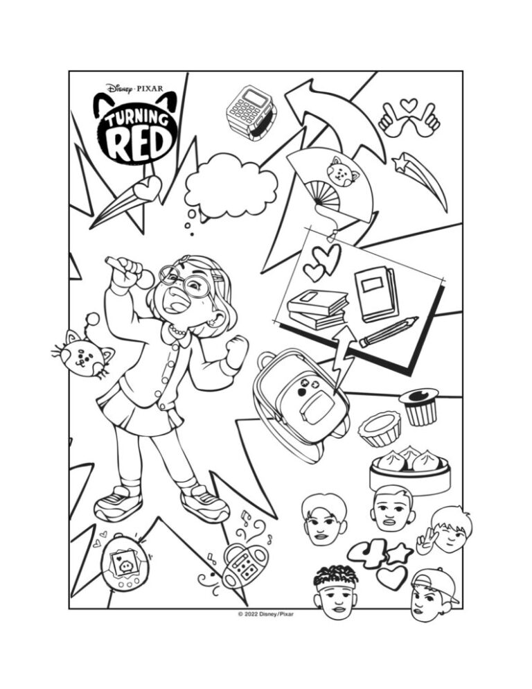 Turning Red Coloring Pages - Best Coloring Pages For Kids