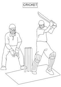 Cricket Sport Coloring Pages - Best Coloring Pages For Kids